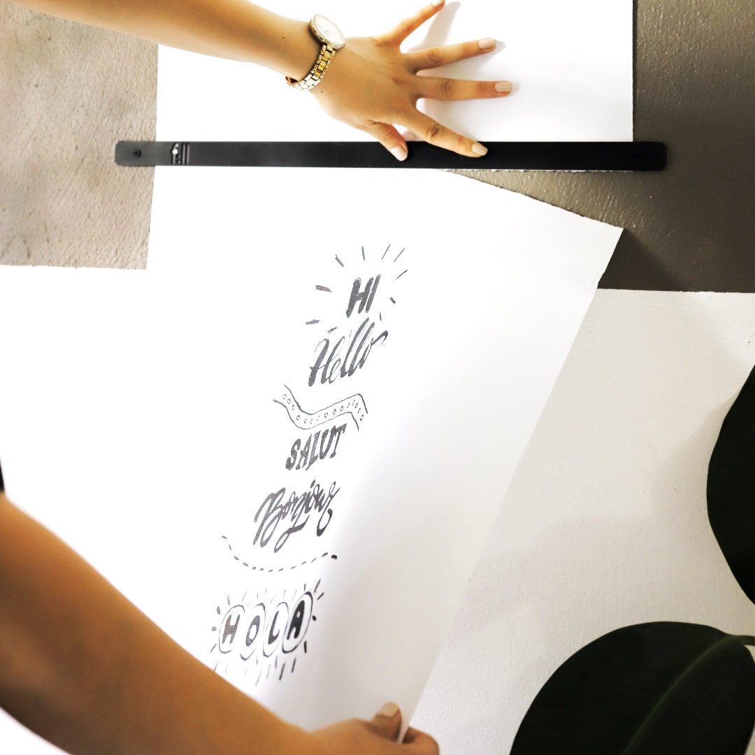 Wall Mounted Note Paper Roller Paper Roll Holder Studio - Etsy