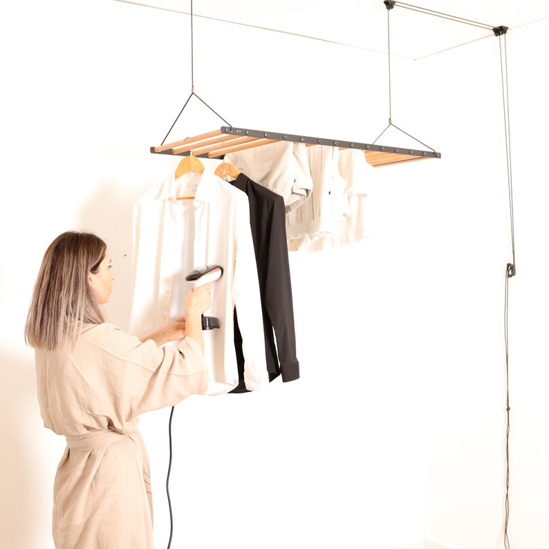 Wall / Ceiling Mounted Clothes Drying Rack Clothes Airer - Etsy