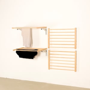 Wall Mounted Clothes Drying Rack, Drying Rack for Laundry, Air Dry ...