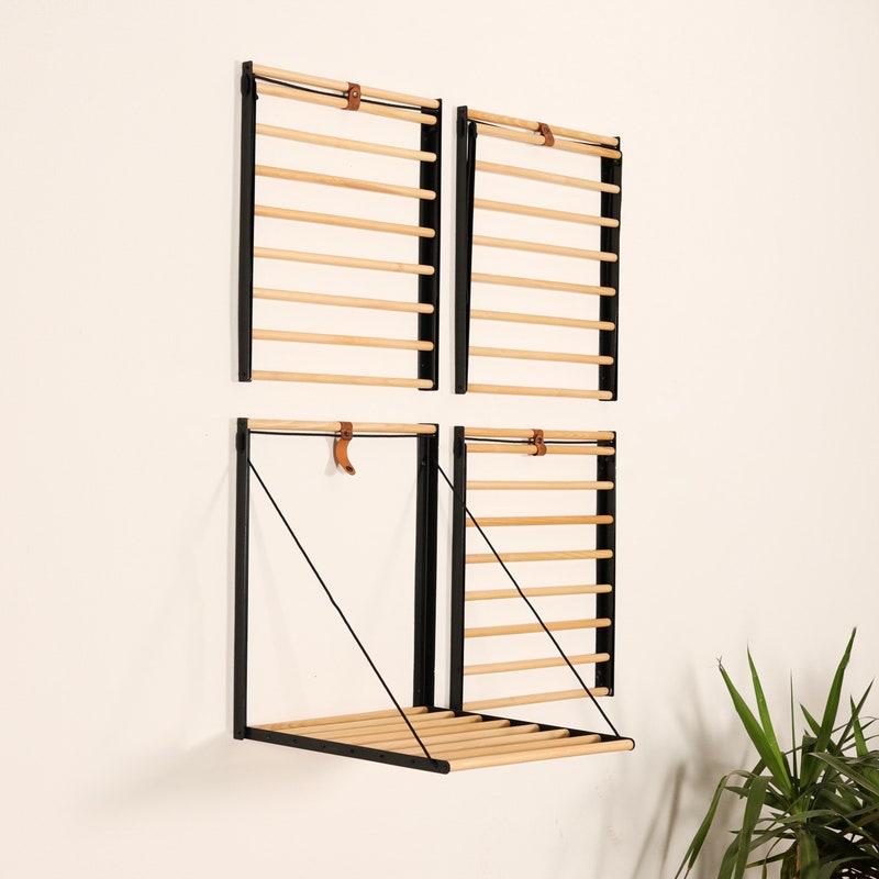 Laundry Rack Wall Mount Furniture - Etsy