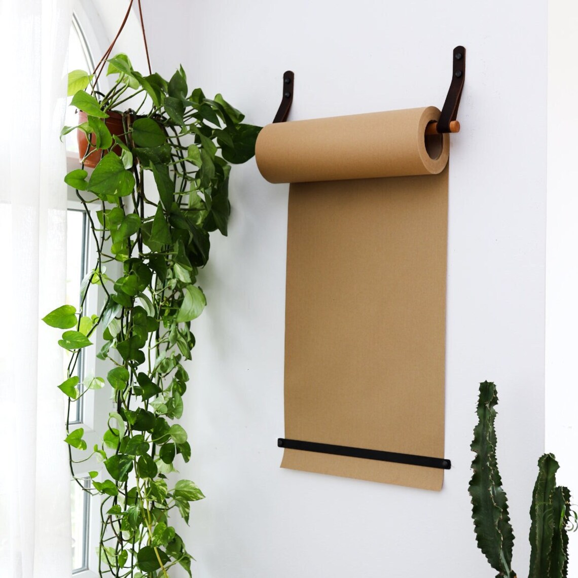 Kraft Paper Leather Holder Wall Note Paper Butchers Paper - Etsy