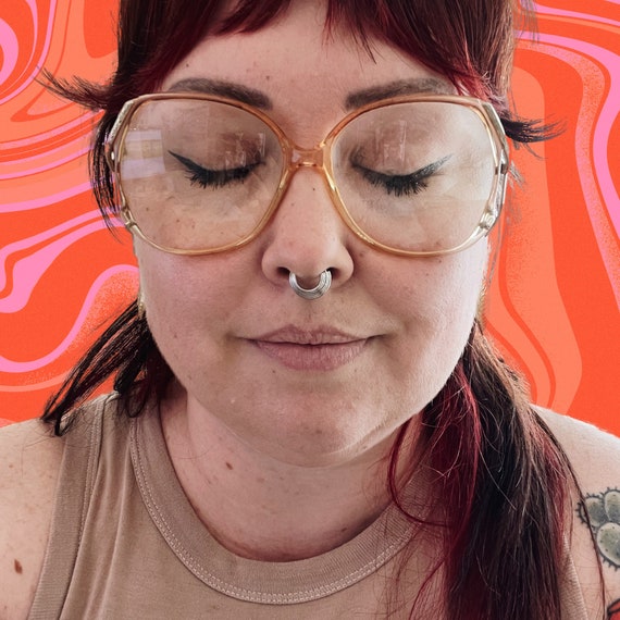 vintage 1970s eyeglasses frames - Gem