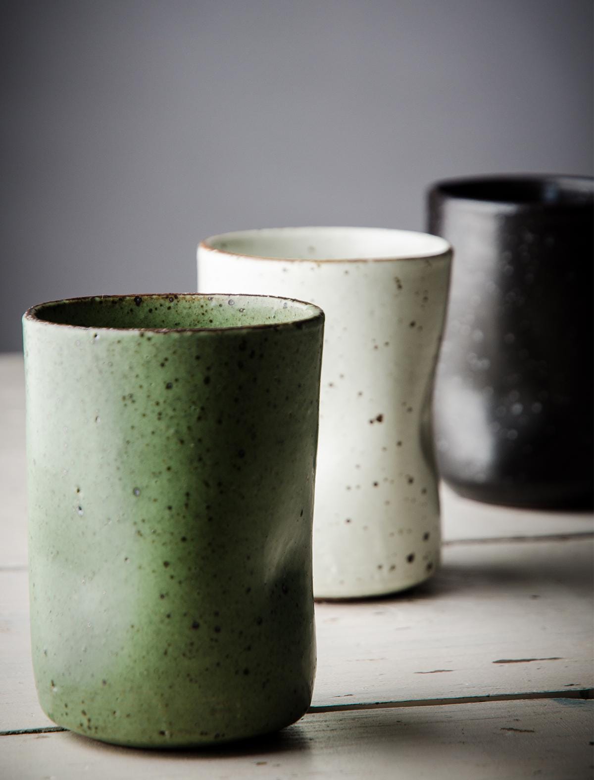 Artisan Thumb Grip Coffee Mug: Handmade Glazed Ceramic Tea Cup - Etsy
