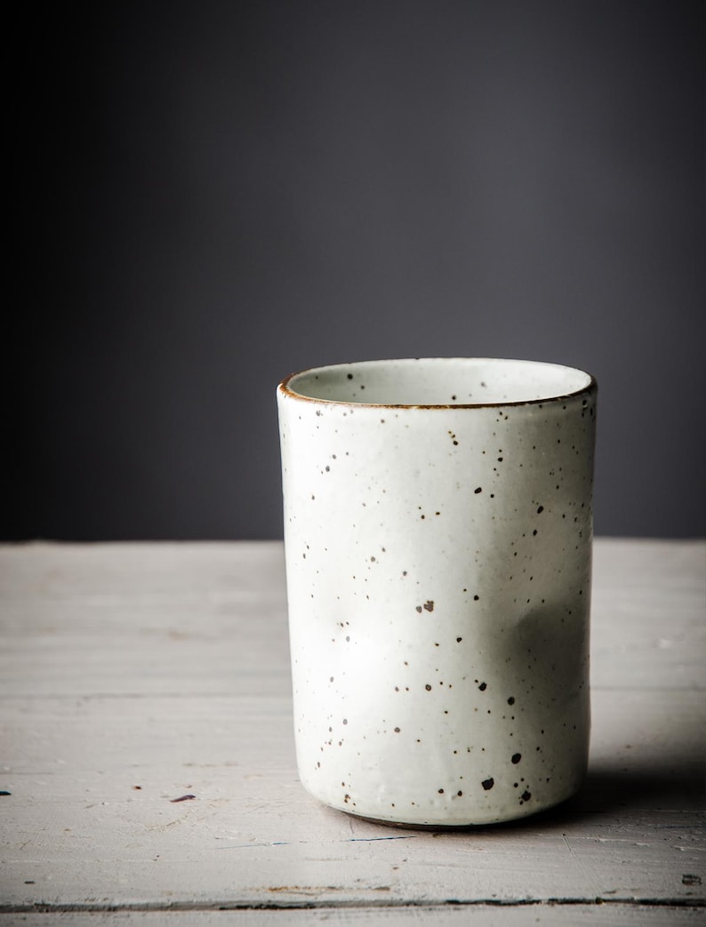 Artisan Thumb Grip Coffee Mug: Handmade Glazed Ceramic Tea Cup - Etsy