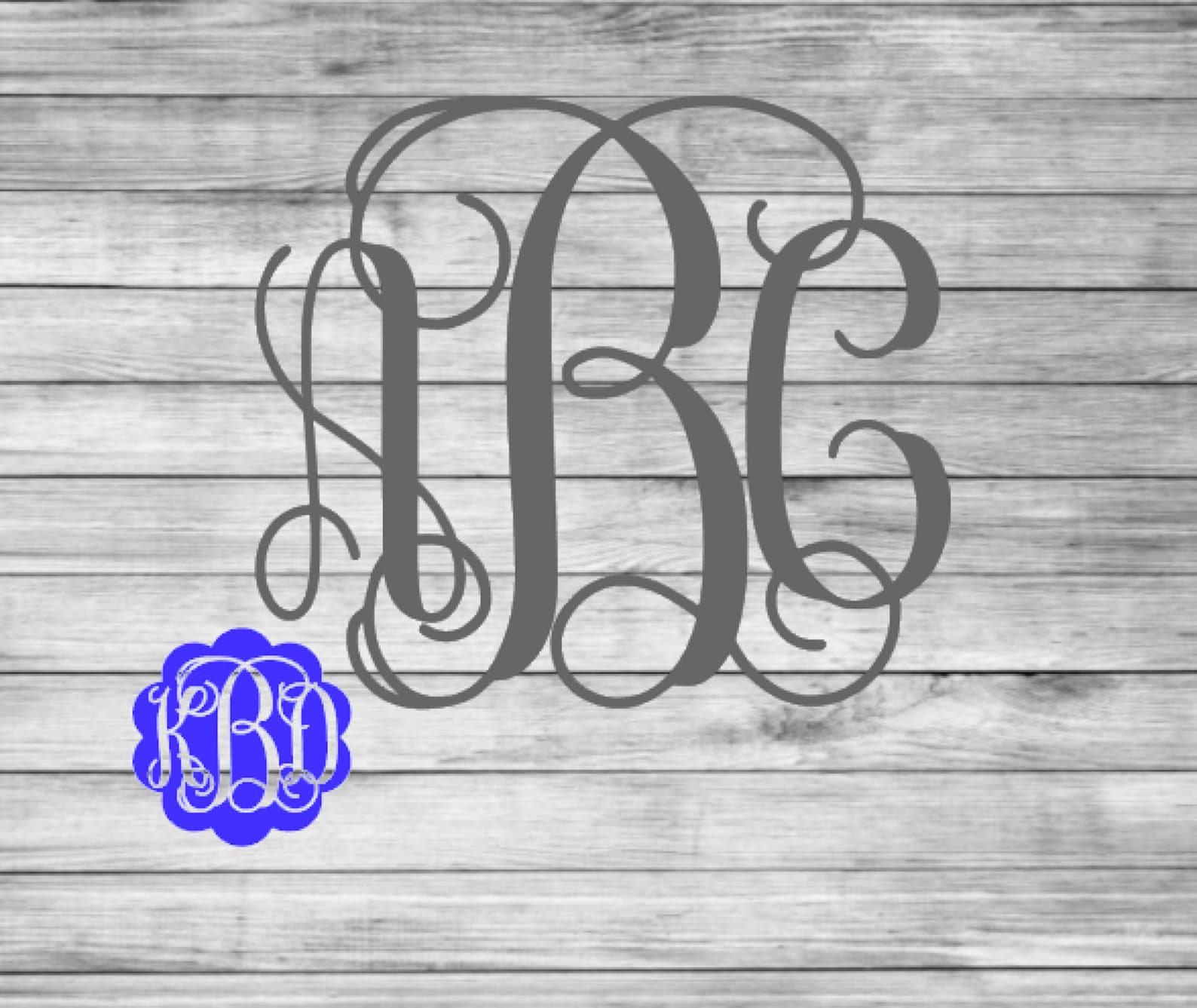 Vine Monogram Font SVG PNG - Etsy
