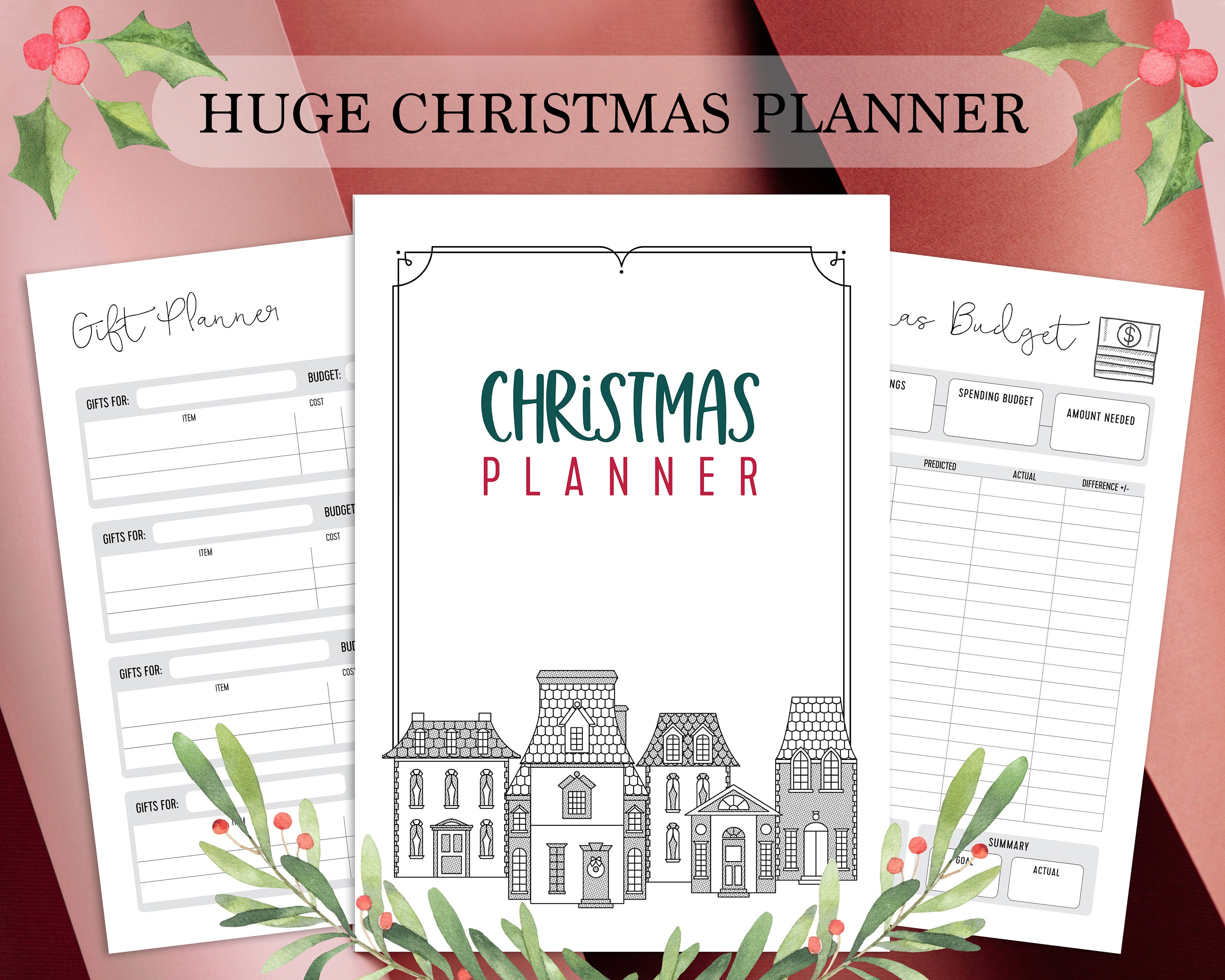 Ultimate CHRISTMAS Planner Christmas Planner Kit Holiday - Etsy