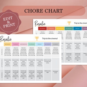 EDITABLE Daily Routine Schedule Printable, Daily Schedule, Daily ...