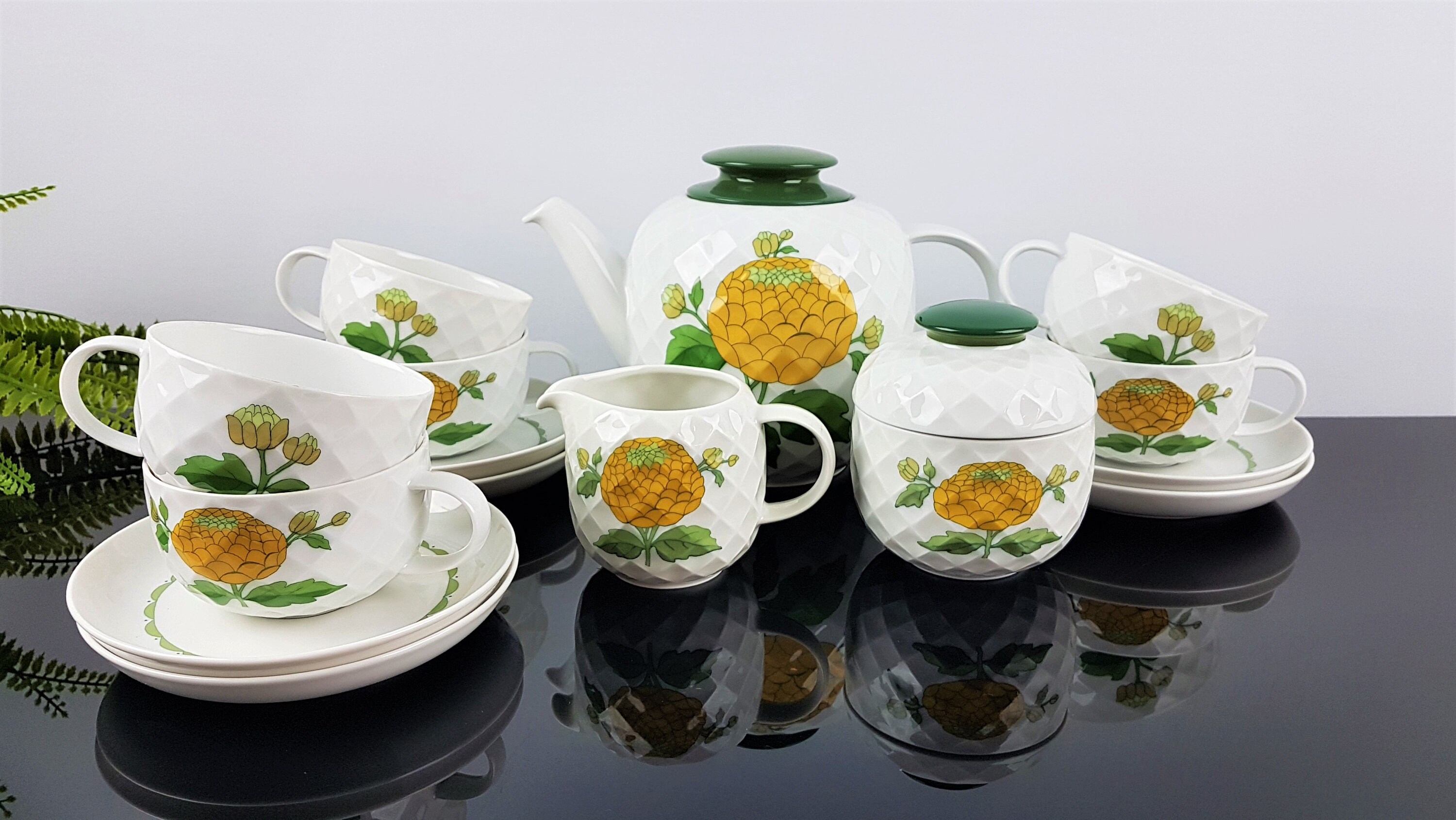 THOMAS Tea Service for 6 People Holiday in Madeira Vintage - Etsy