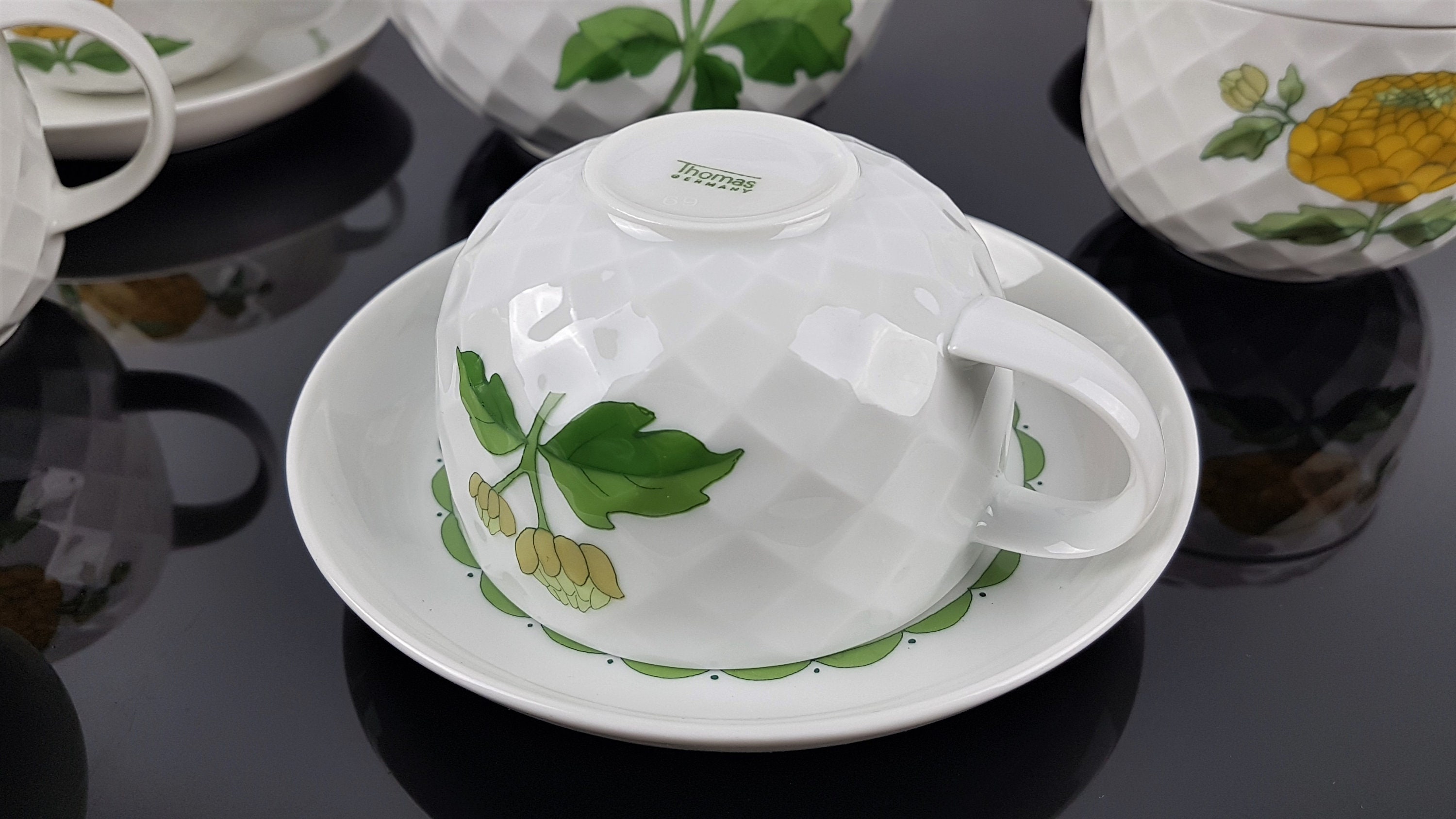 THOMAS Tea Service for 6 People Holiday in Madeira Vintage - Etsy