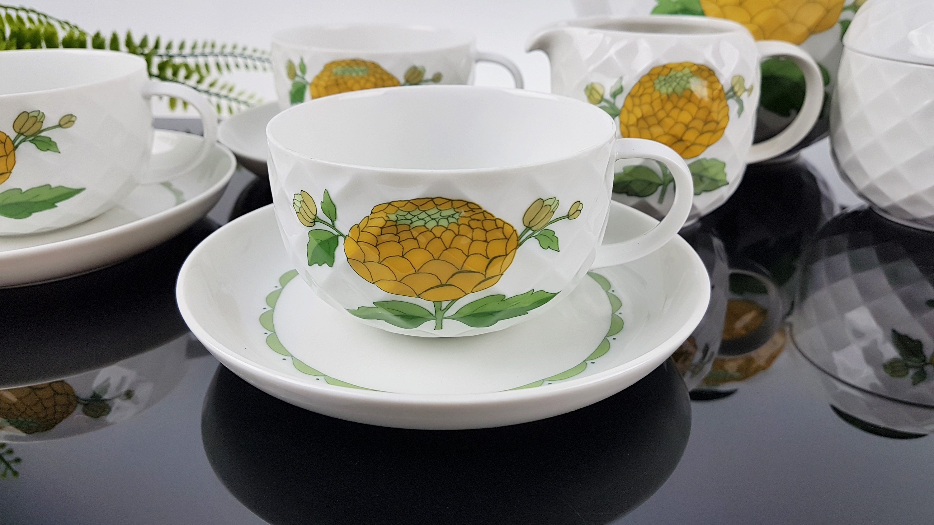 THOMAS Tea Service for 6 People Holiday in Madeira Vintage - Etsy