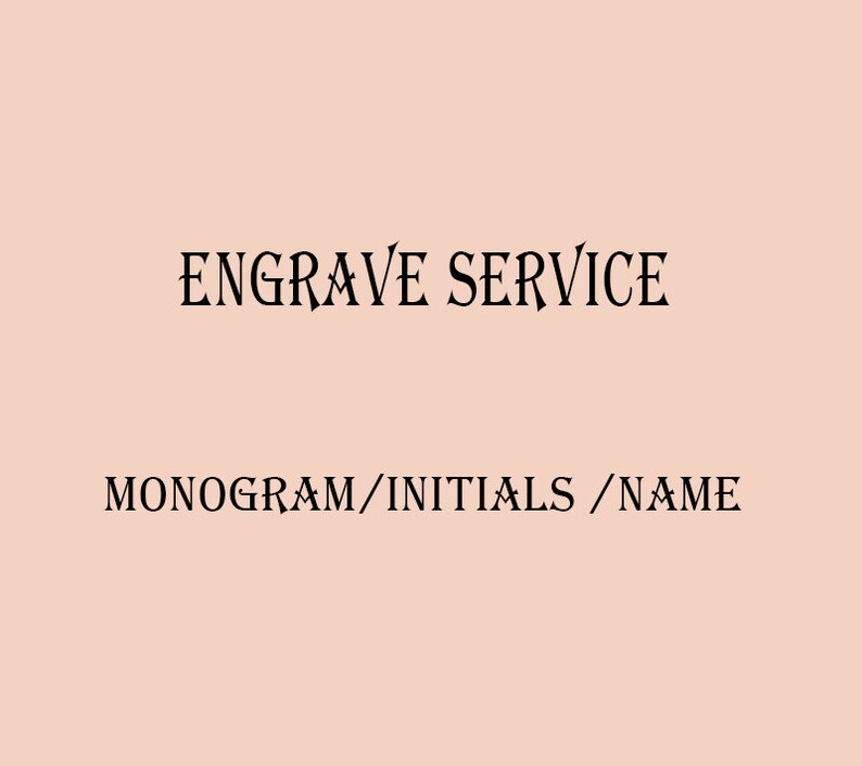 Engrave/ Monogram SERVICE - Etsy