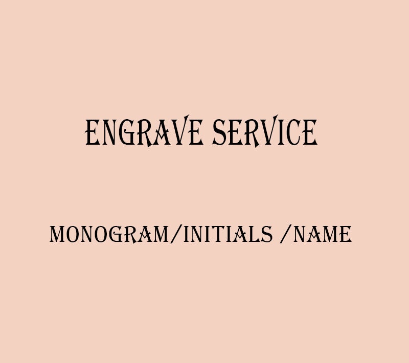 Engrave/ Monogram SERVICE - Etsy