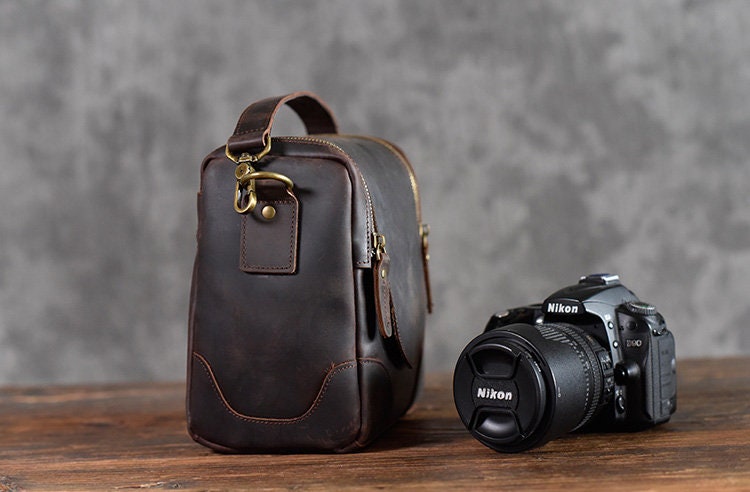 Personalized Rustic Leather Camera Bag Multipurpose Men's - Etsy UK