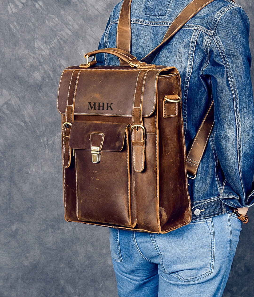 Handmade Backpack, Travel Backpack for Men, Father's Day Gift, Gifts ...