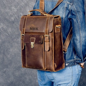 Handmade Backpack, Travel Backpack for Men, Father's Day Gift, Gifts ...