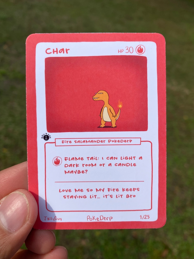 POKEDERP Pack SET 1 | Derpy Funny Parody Pokémon Card Pack - Etsy