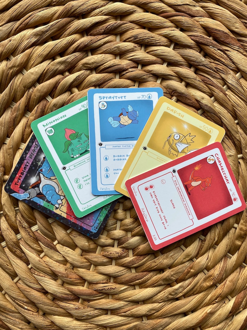 POKEDERP Pack SET 1 | Derpy Funny Parody Pokémon Card Pack - Etsy