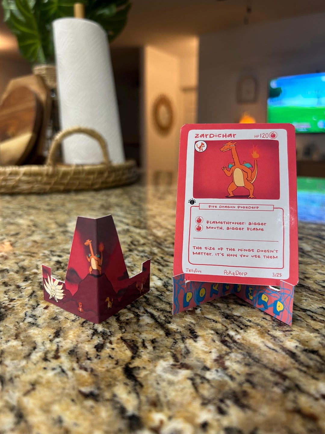 Printable Trading Card Stand | POKEDERP - Etsy