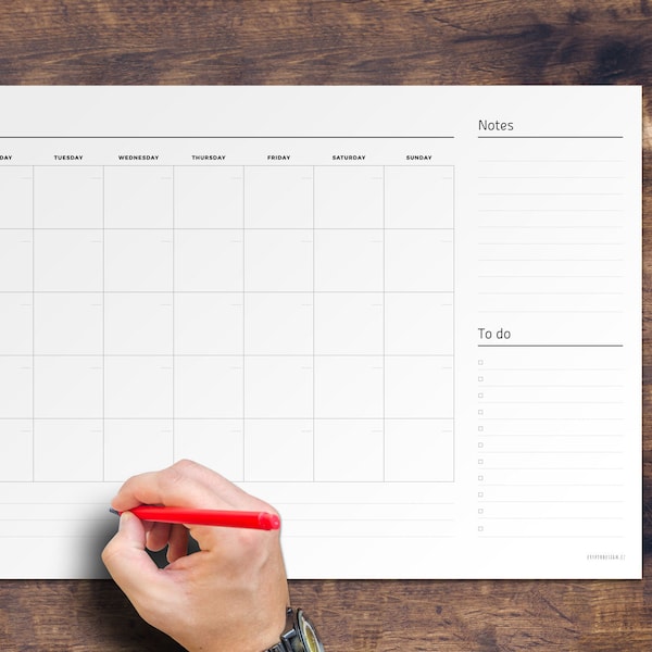 Monthly Desk Planner - Etsy