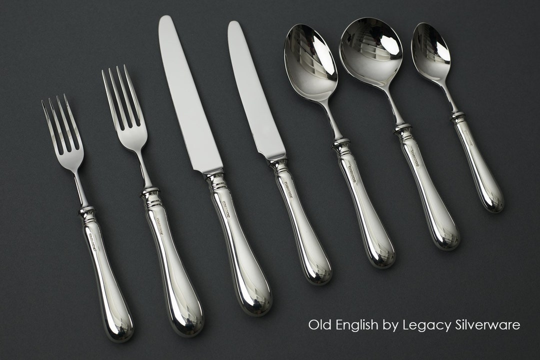 Baguette Pattern 86 Piece Place Setting in Hallmarked Sterling Silver ...