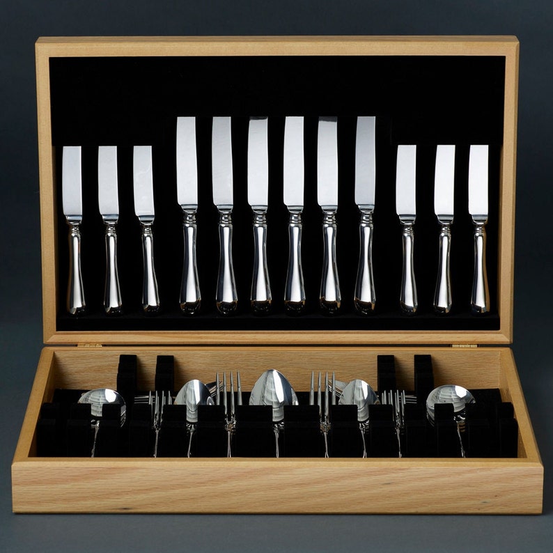 Chester Pattern 44 Piece Canteen of Cutlery - 20 Year Silver Plated ...