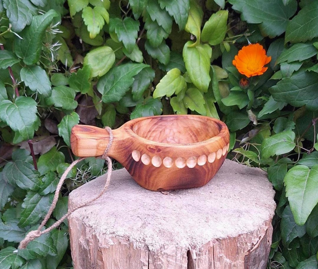 Bushcraft Big Kuksa Camping Wood Scandinavian Mug Kuksa Cup Nordic ...
