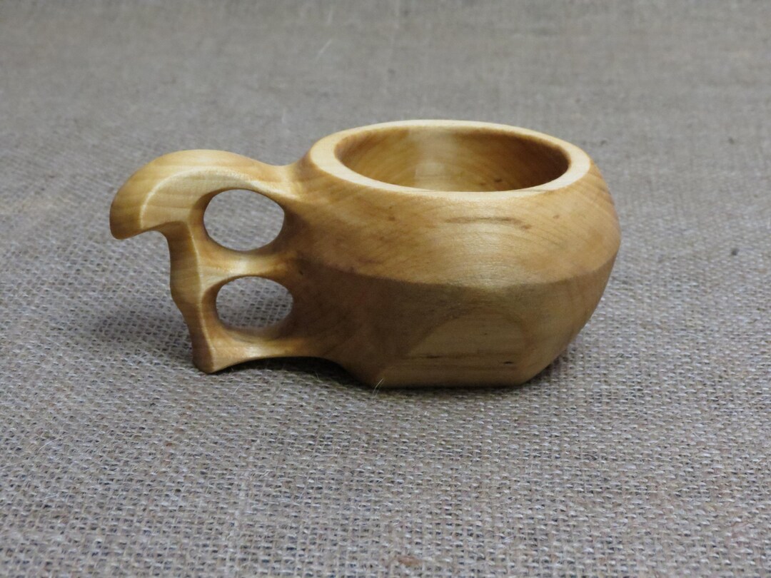 Viking Kuksa Hand Carved Wood Kuksa Scandinavian Mug Wooden Coffee Mug ...