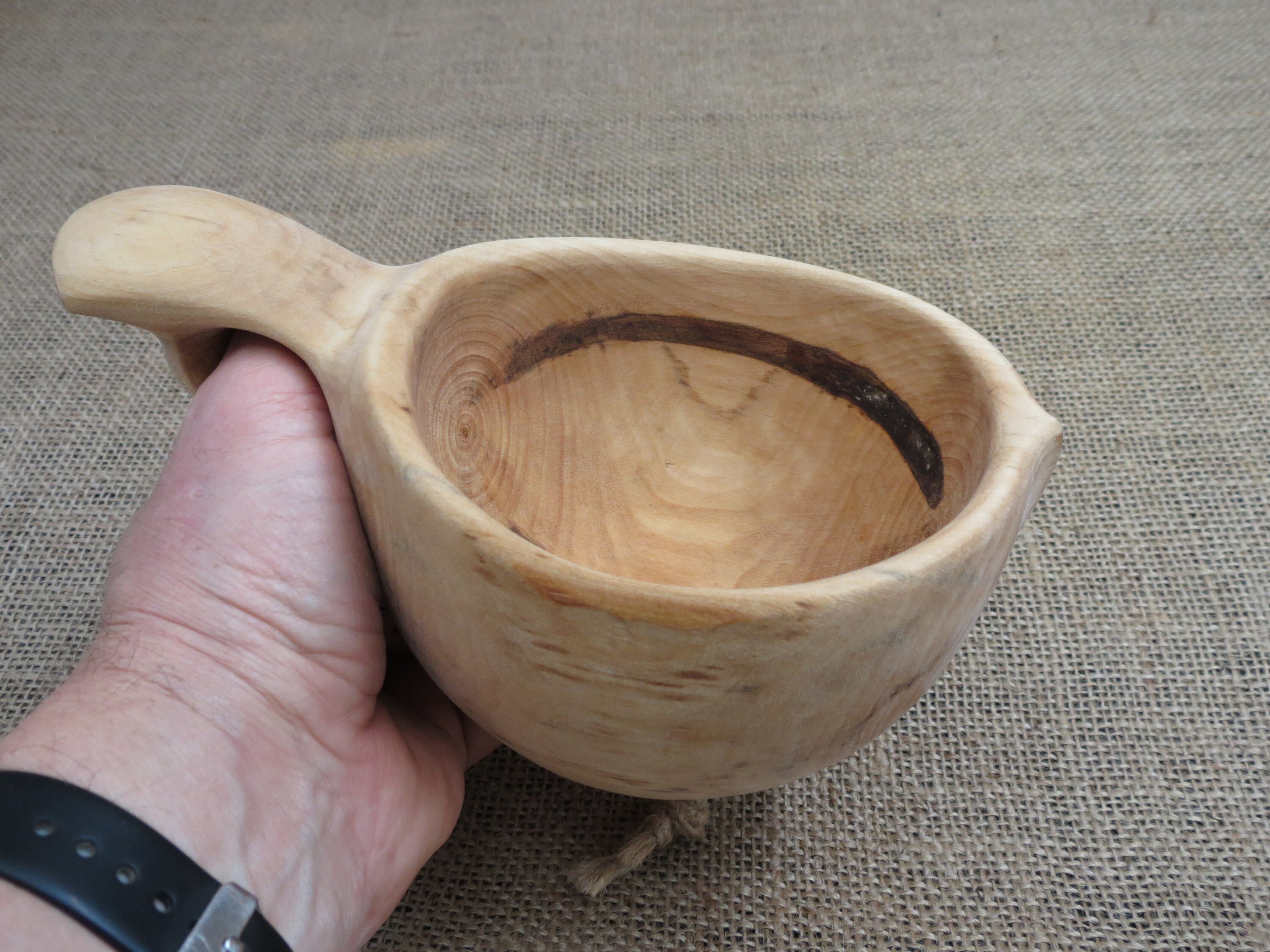 Big Bushcraft Kuksa Bowl Scandinavian Wood Bowl Wood Bowl With - Etsy