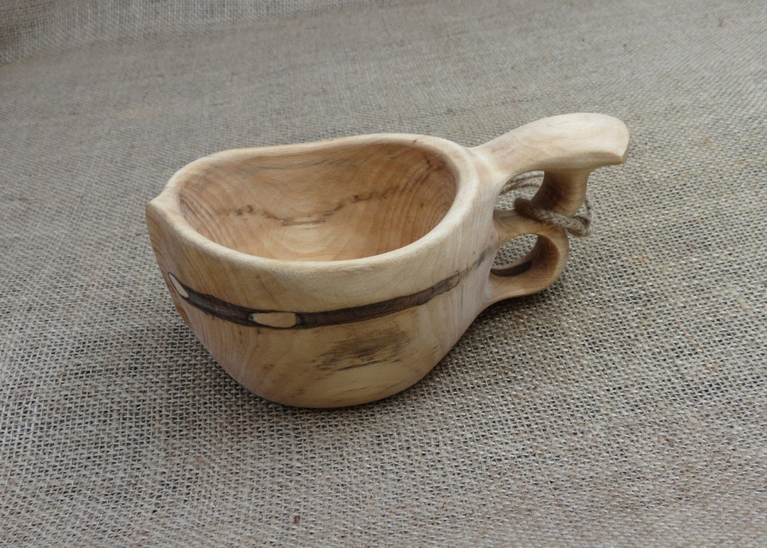 Big Bushcraft Kuksa Bowl Scandinavian Wood Bowl Wood Bowl With - Etsy