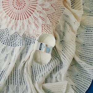 Circular Baby Shawl in Traditional Lace 3ply Knitting Pattern PDF ...