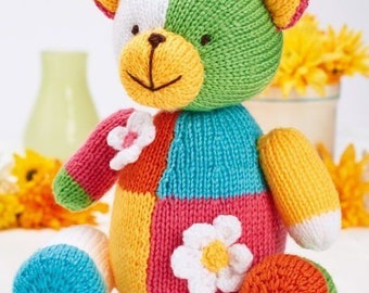 Patchwork Teddy Bear Pattern | Etsy