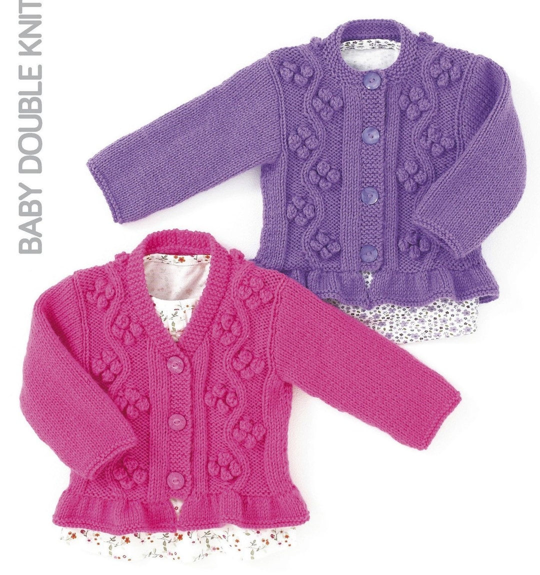 Cardigans in Baby DK Knitting Pattern Instant Download PDF High Quality Knitting Pattern - Etsy