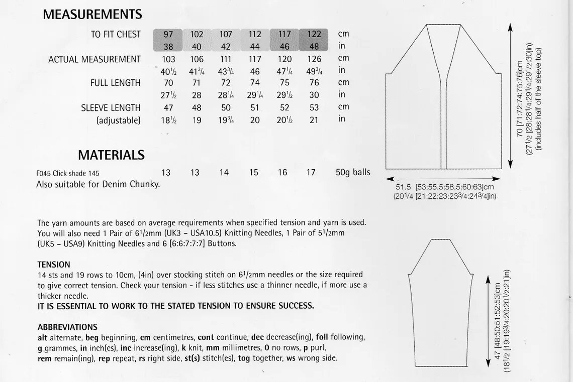 Mens Easy Knit Cardigan Knitting Pattern Pdf Mens Chunky - Etsy