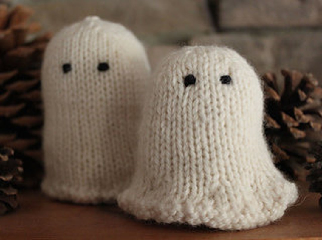 Cute Halloween Ghosts Knitting Pattern - Etsy
