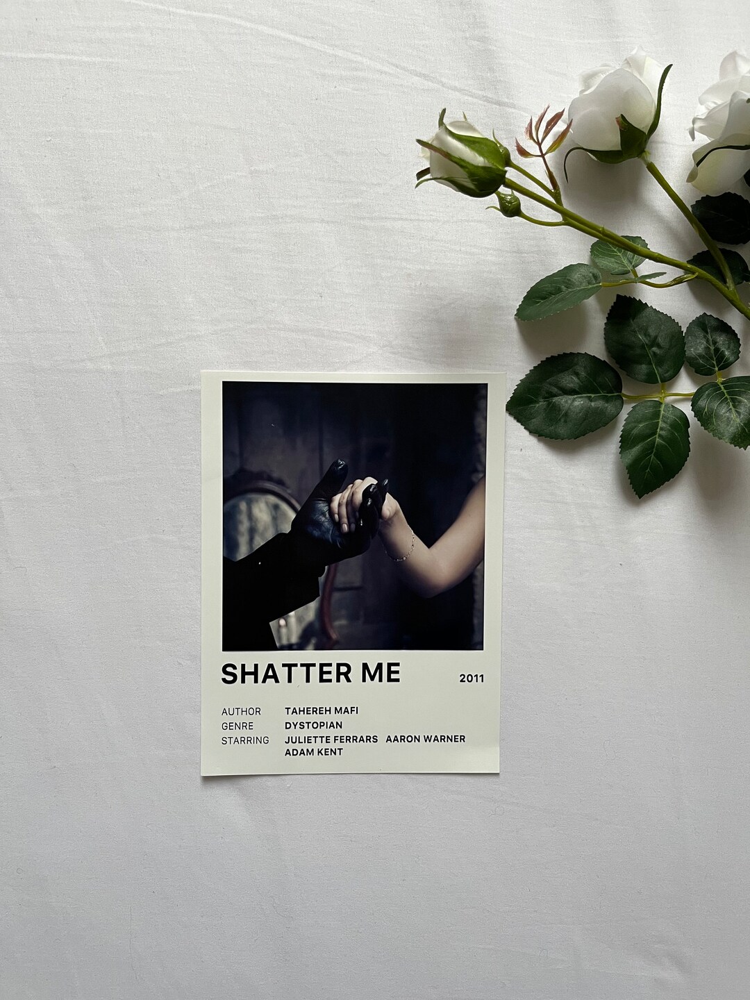 Shatter Me Book Poster Polaroid A5 Digital Download, Book Lover Gift ...