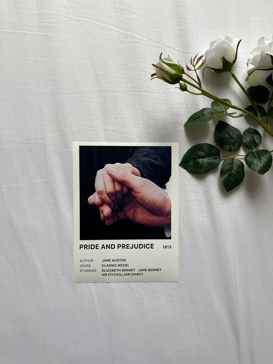 Pride and Prejudice Book Poster Polaroid A5 Digital Download, Book ...