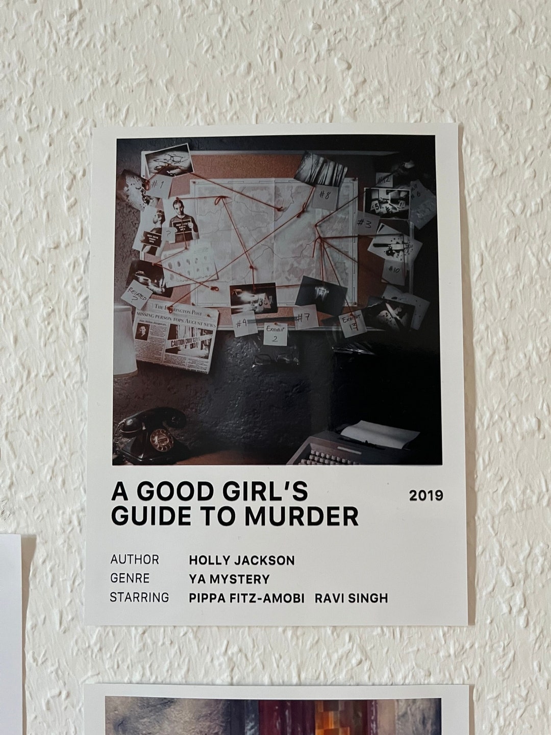 A Good Girl's Guide to Murder Book Poster Polaroid A5 Digital Download ...