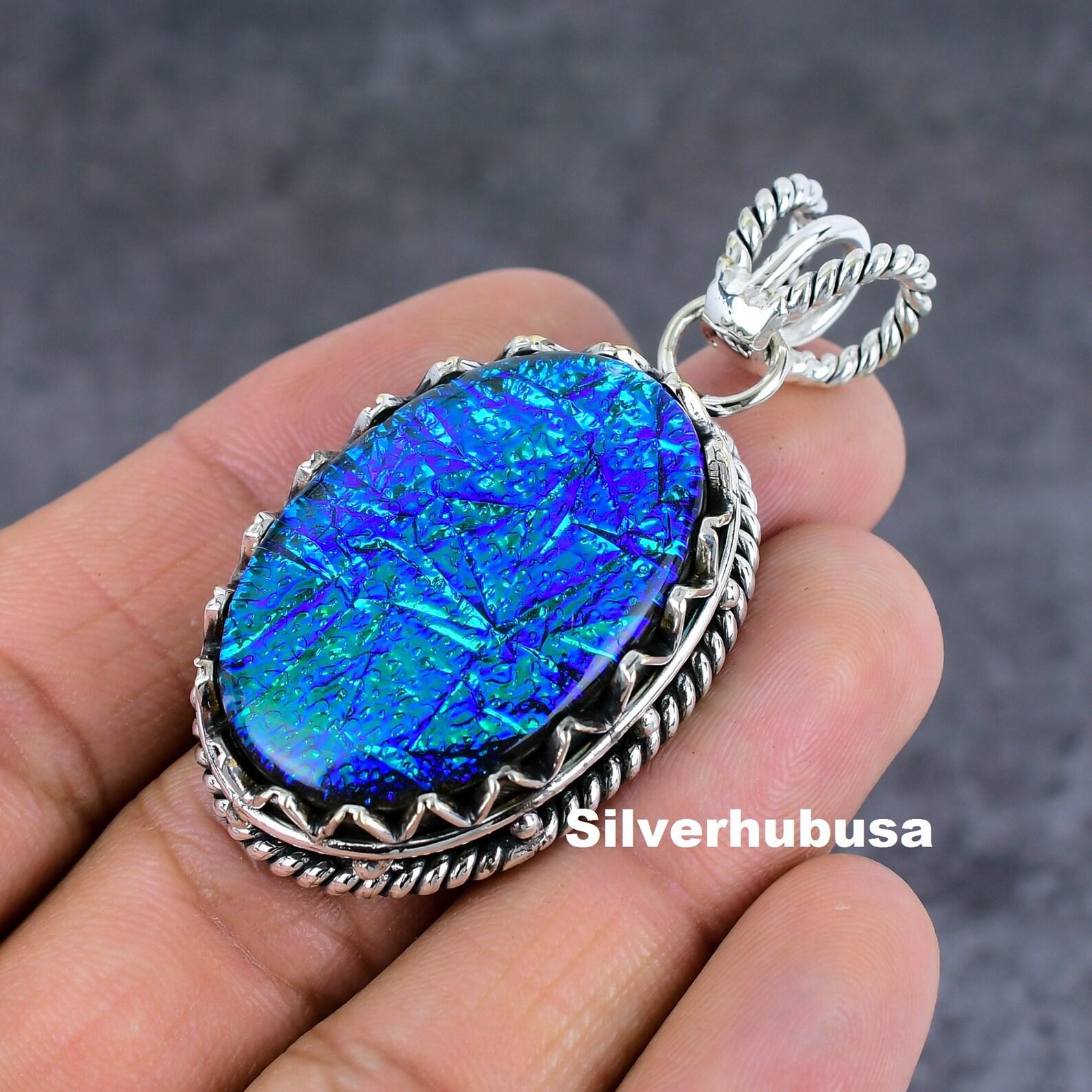 Australian Triplet Opal Pendant: Handmade Sterling Silver Jewelry - Etsy