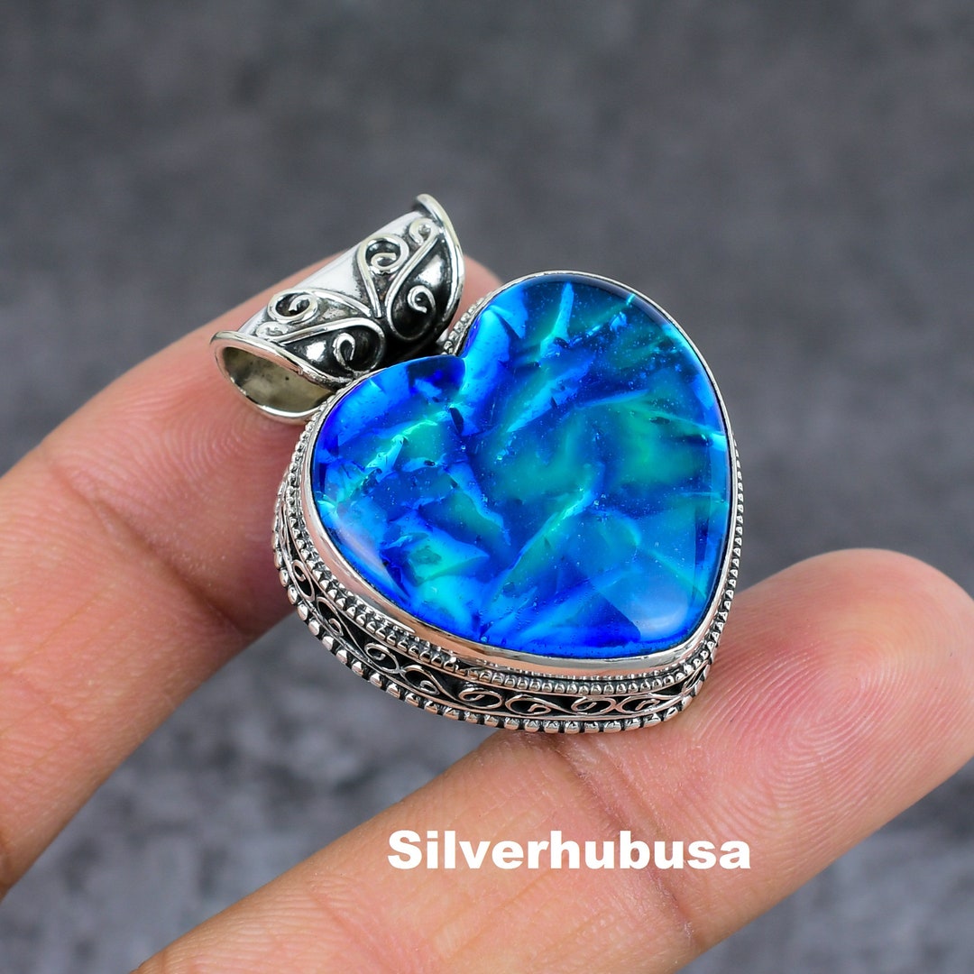 Stunning Australian Triplet Opal Pendant - Handcrafted Gemstone Jewelry ...