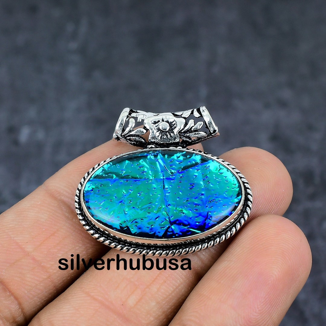 Australian Triplet Opal Pendant: Handmade 925 Sterling Silver Necklace ...