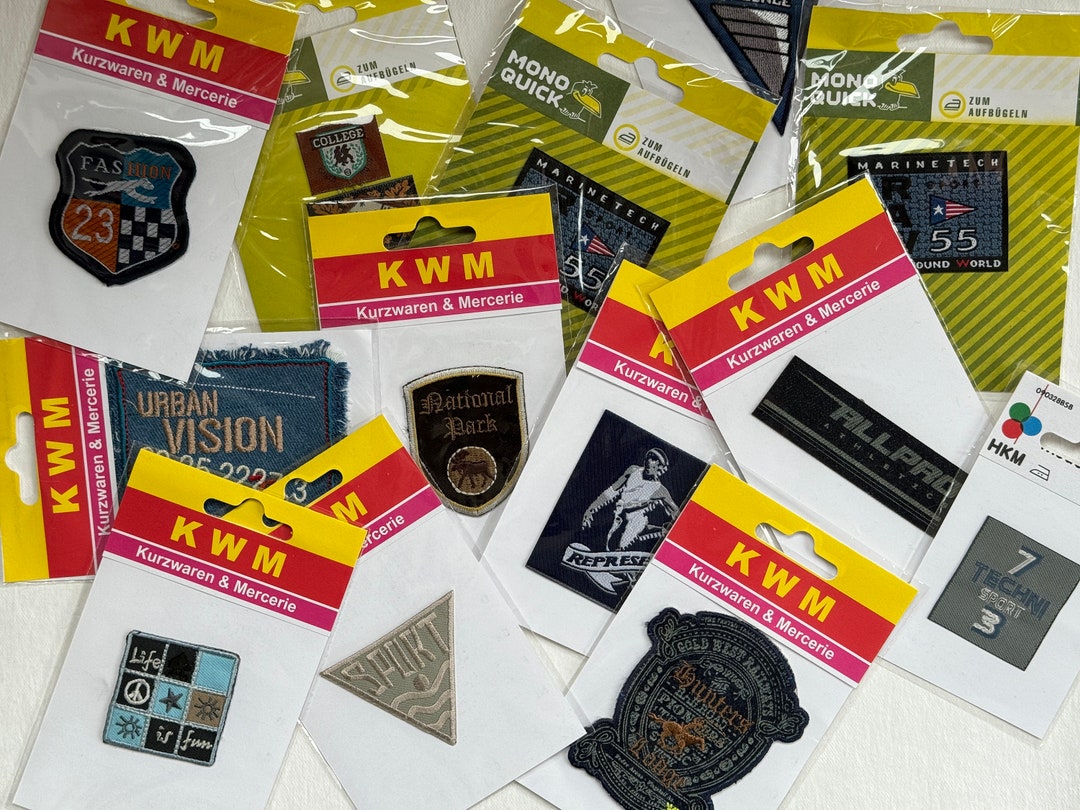 5 Iron-on Patches, Appliqués, Patches, Embroidery Labels, Patches for ...