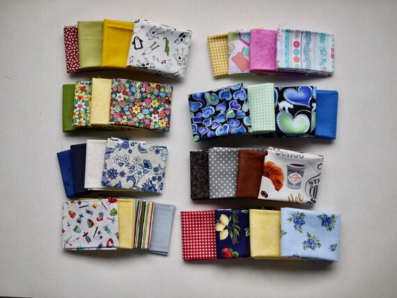 Different fabric packages patchwork fabric each 4 fabrics 25 | Etsy
