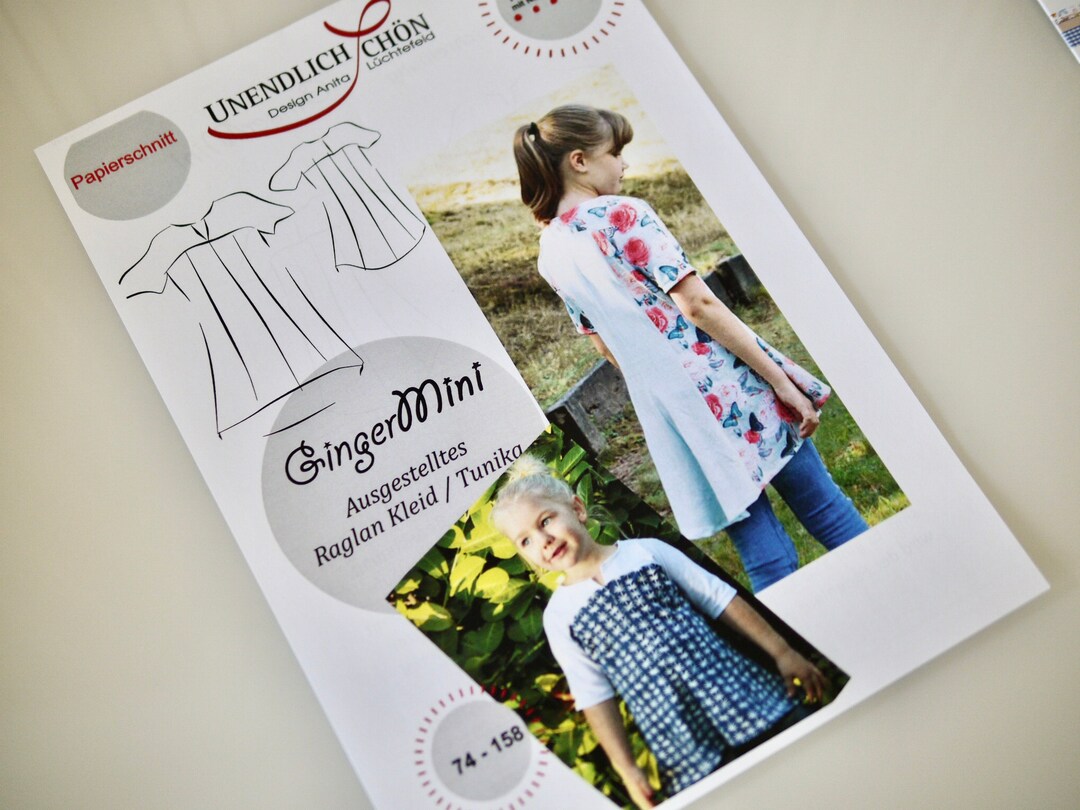 Sewing Pattern Children's Dress or Tunic Size. 74-158 Mullet Style ...