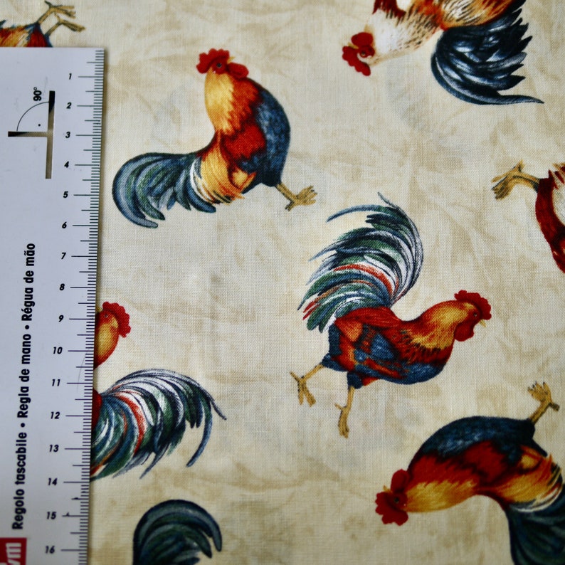 Wilmington Patchwork Fabric Series Garden Gate, Proud Roosters, Rooster ...