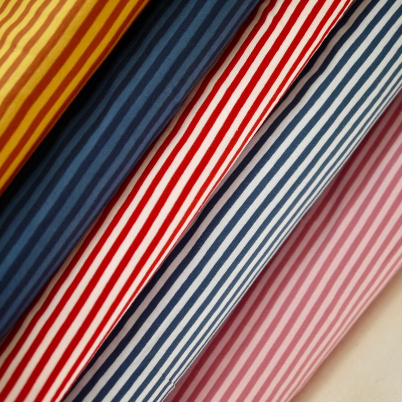 Stripe Jersey Fabric - Etsy