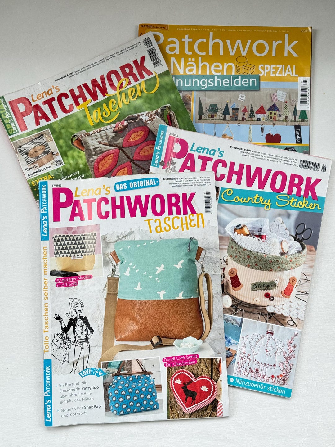 4 Patchwork Magazines, Sewing Magazine, Patchwork Magazine for Bags ...