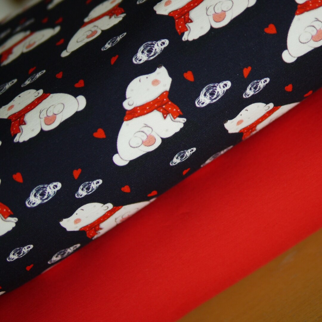Miss Von Julie Fabric Package French Terry EISBÄR With Jersey - Etsy