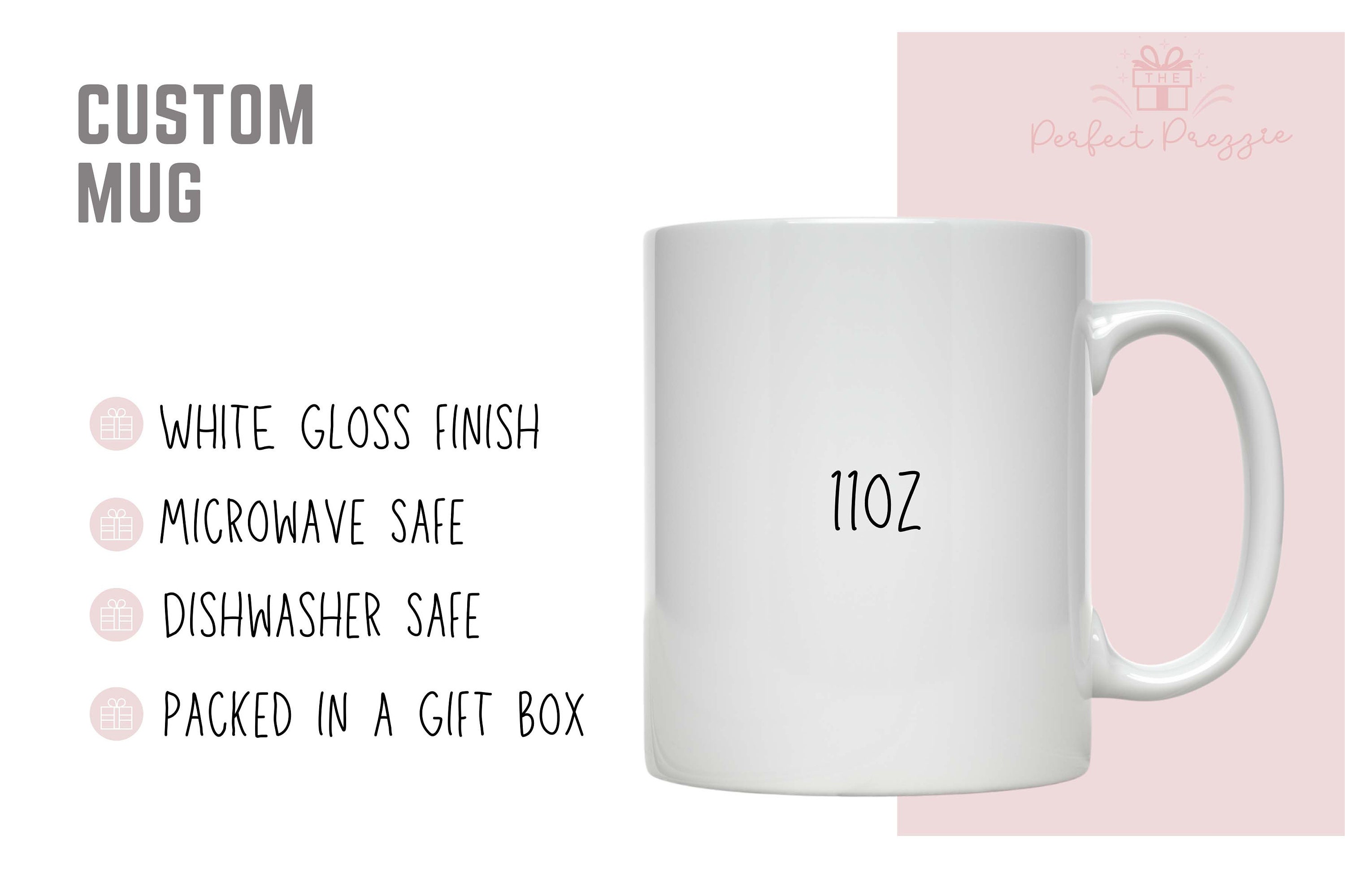 Monogram Letter Mug, Personalised Family Name Initial Ceramic Coffee ...