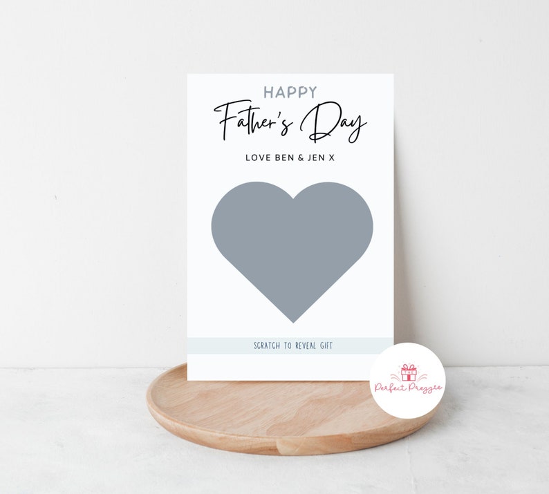 Father's Day Scratch Card, Custom Fathers Day Card, Scratch Card for ...