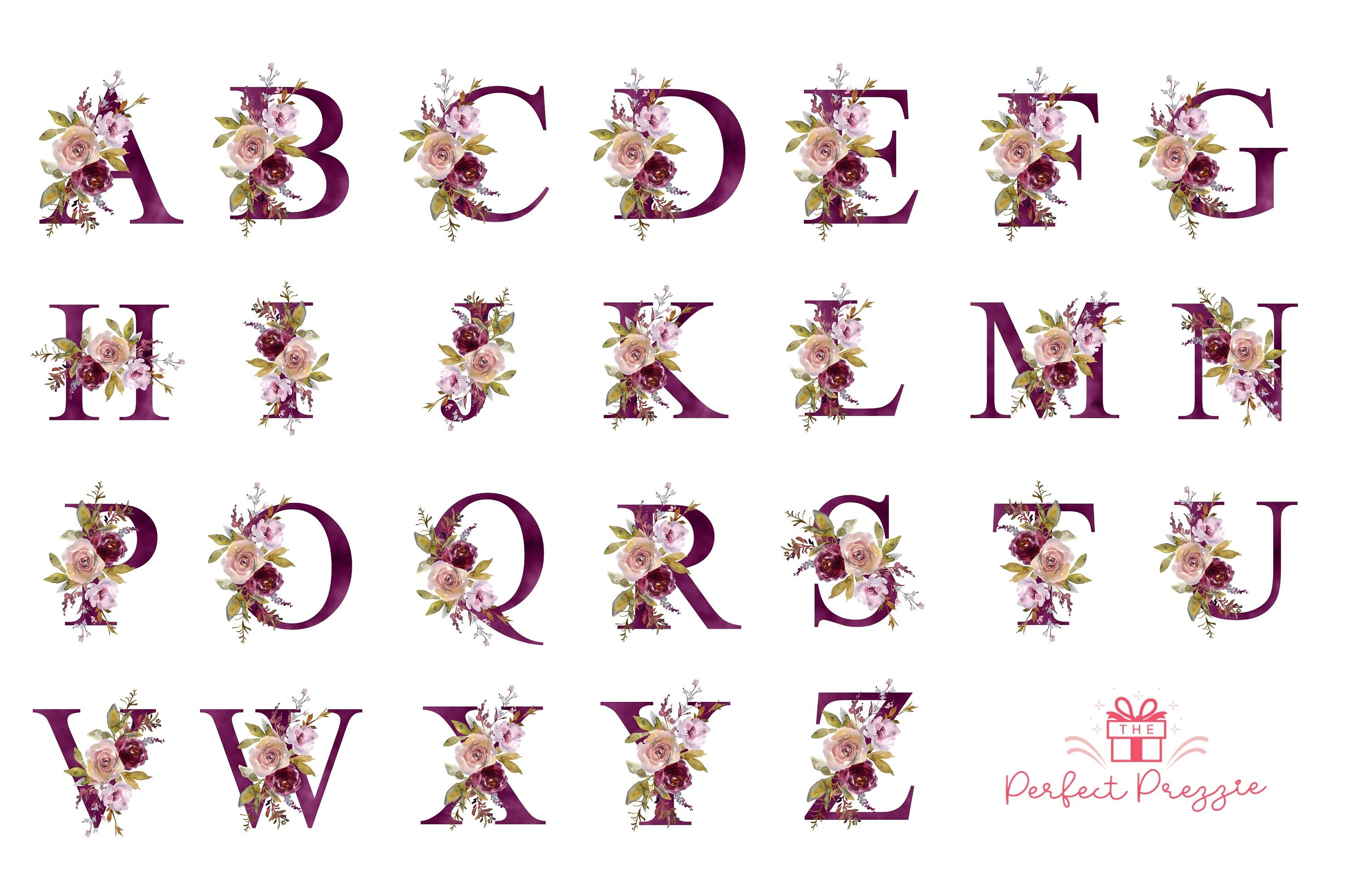 Monogram Letter Mug, Personalised Family Name Initial Ceramic Coffee ...